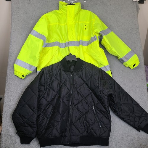 WearGuard Parka Jacket High Visibility Mens XL Class 3 System High Vis ...