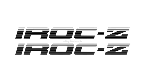 IROC-Z Camaro Door Graphic Decal 1985 1986 1987 1988 1989 1990 IROCZ ...
