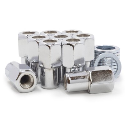 10 Lug Nuts 7/16-20 Chrome Open End Mag .75 Shank & Standard Washers | eBay