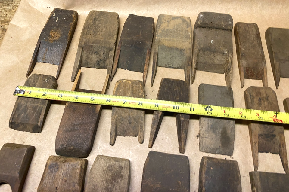 A Lot of 20 Vintage Wood Plane Blade Wedges | eBay