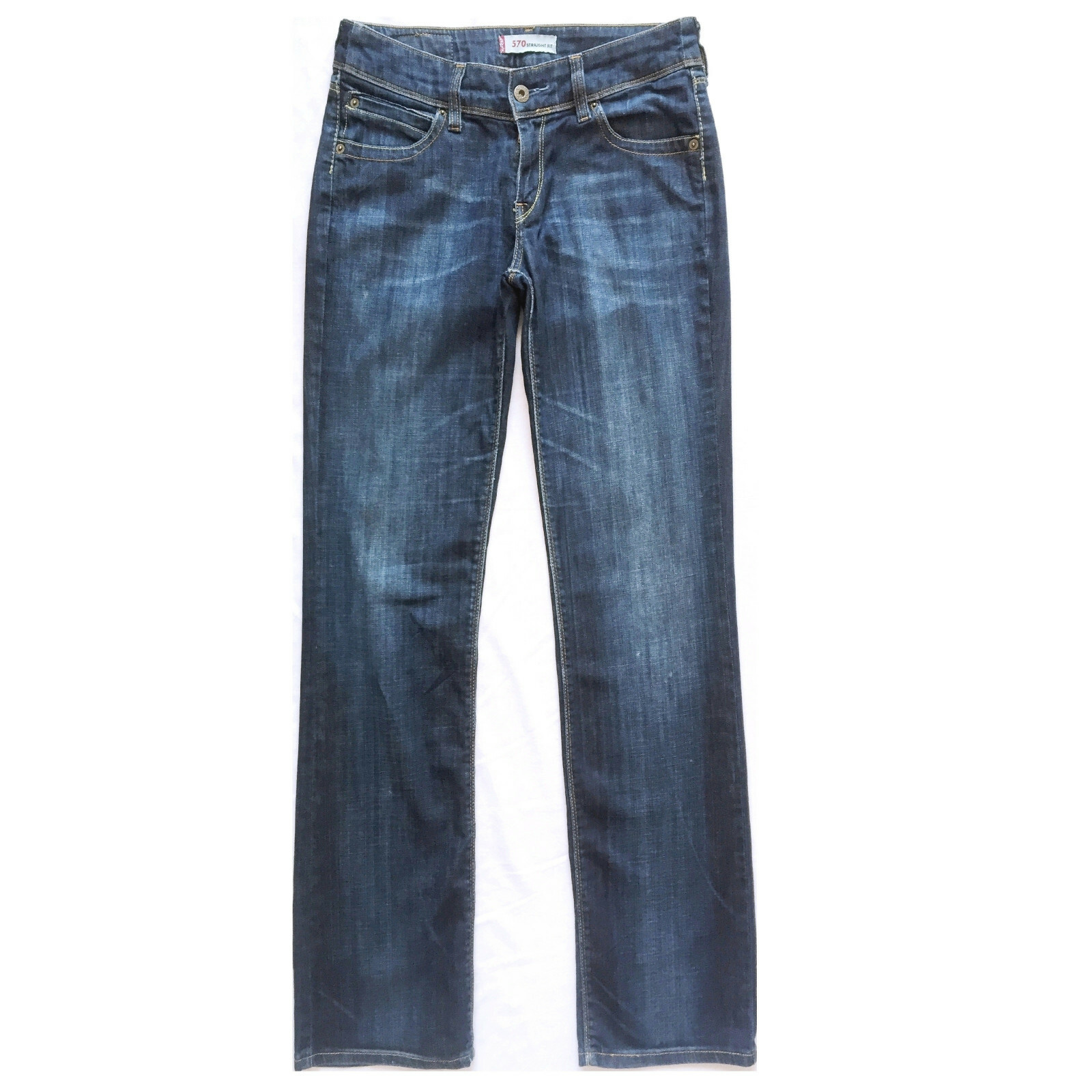LEVIS Vintage 570 LOW Straight Fit Union Jeans Stretc… - Gem