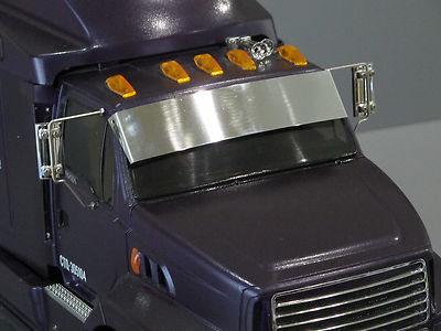 Front Aluminum Sun Visor Plate for Tamiya RC 1/14 Ford Aeromax Semi ...