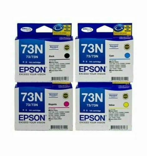 Any 1x Epson Genuine 73N Ink Cartridge TX550W/TX410/TX110/T20/NX220 (No ...