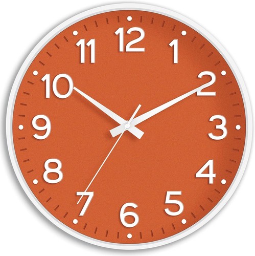 Wall Clock, Silent Wall Clocks Battery Operated 8 Inch-Modern Non ...