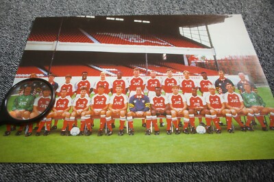 page POSTER )) équipe ARSENAL * saison 1990/91 | eBay