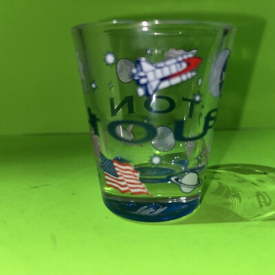 NASA VINTAGE SHOT GLASS ESTATE Houston SOUVENIR SHOT GLASS | eBay