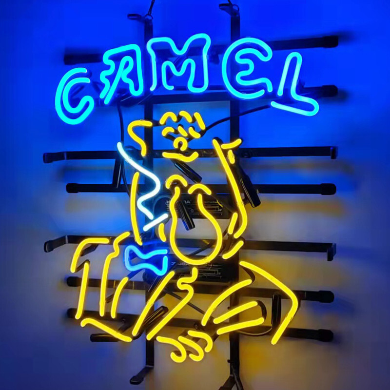 Cool Cigar Accessories Custom Camel Cigarettes Man Neon Sign USA ...