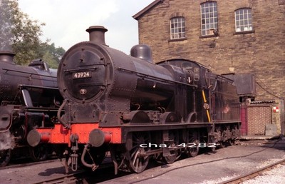ORIGINAL RAILWAY TRAIN NEGATIVE. Class 4F steam loco No. 43924. Haworth ...
