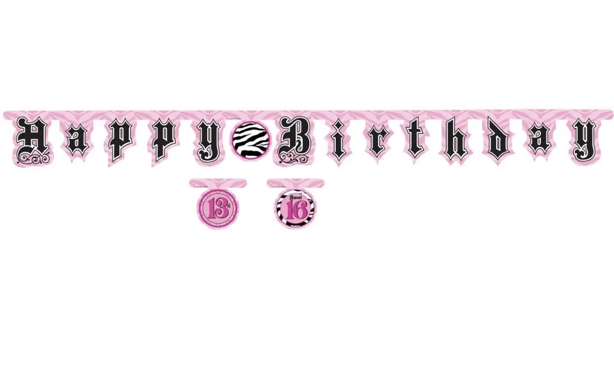 The Number 13 In Pink Zebra