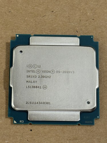Intel Xeon E5-2699 v3 2.3GHz 18-Core 45MB 145W LGA2011-3 CPU/Processor ...