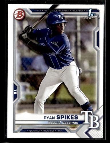 2021 Bowman Draft #BD-63 Ryan Spikes Card Tampa Bay Rays | eBay