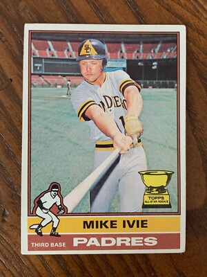 MIKE IVIE 1976 Topps Baseball Card #134 – SAN DIEGO PADRES | eBay