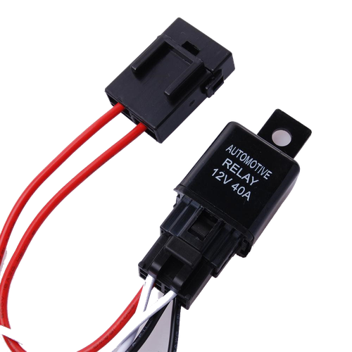 3pcs 1-Lead Wiring Harness Kit LED Light Bar 12V 40A Relay Fuse ON-Off ...