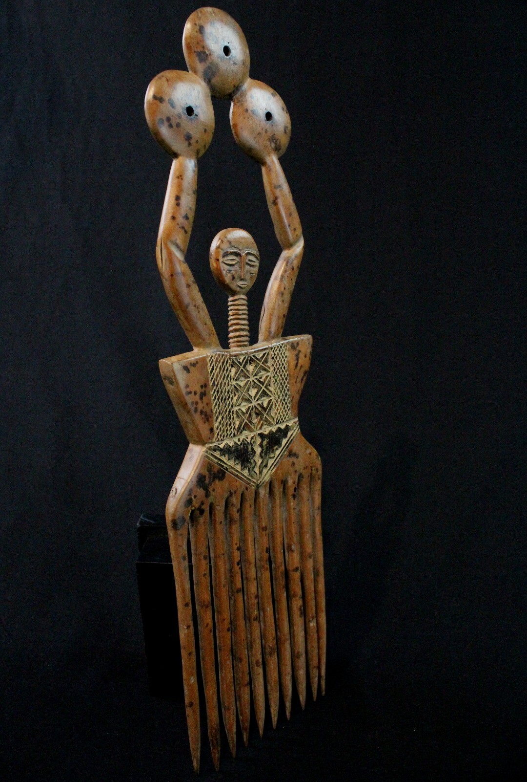 Vintage African Art - Large Ashanti Ornamental Comb - 40 Cms | eBay