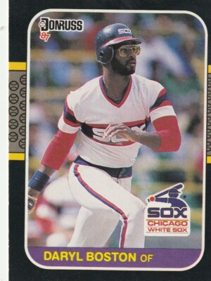 FREE SHIPPING-MINT-1987 Donruss Daryl Boston #137 WHITE SOX PLUS BONUS ...