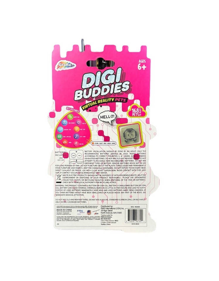 Grafix DIGI-BUDDIES Virtual Reality Pet (2023) - Dark Pink - | eBay