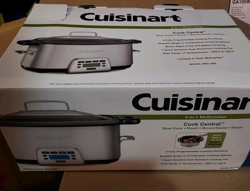 Cuisinart MSC-400 3-In-1 Cook Central 4-Quart Multi-Cooker: Slow Cooker ...