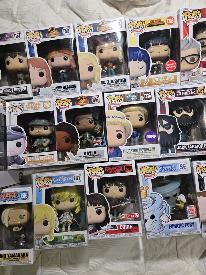 Funko Pop Lot Of 21 Movies/tv/anime /gaming Characters | eBay
