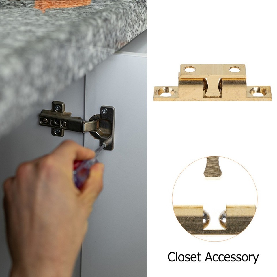 4 Sets Useful Cabinet Door Stop Closer Door Ball Catch Home Cabinet ...