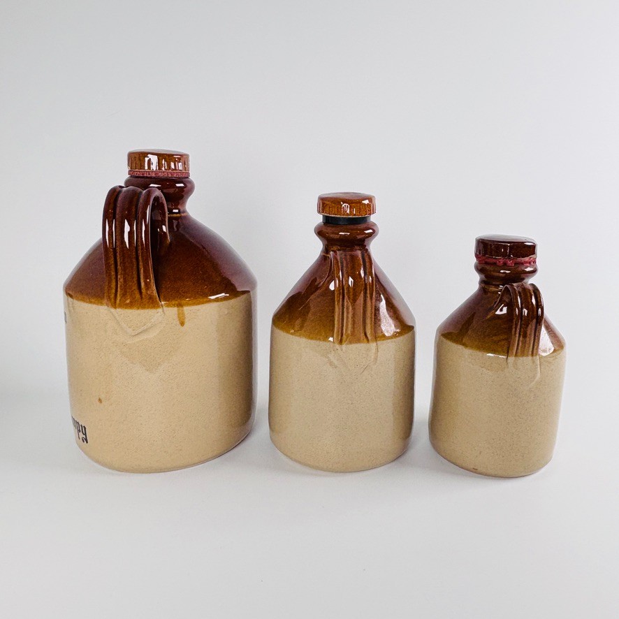 Stoneware Cider Flagons Bottles Moira x3 Countryman Farm Scrumpy With ...