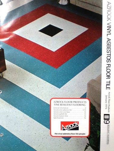 Uvalde Rock AZROCK ASBESTOS Asphalt Vinyl Floor Tiles Catalog 1976 | eBay