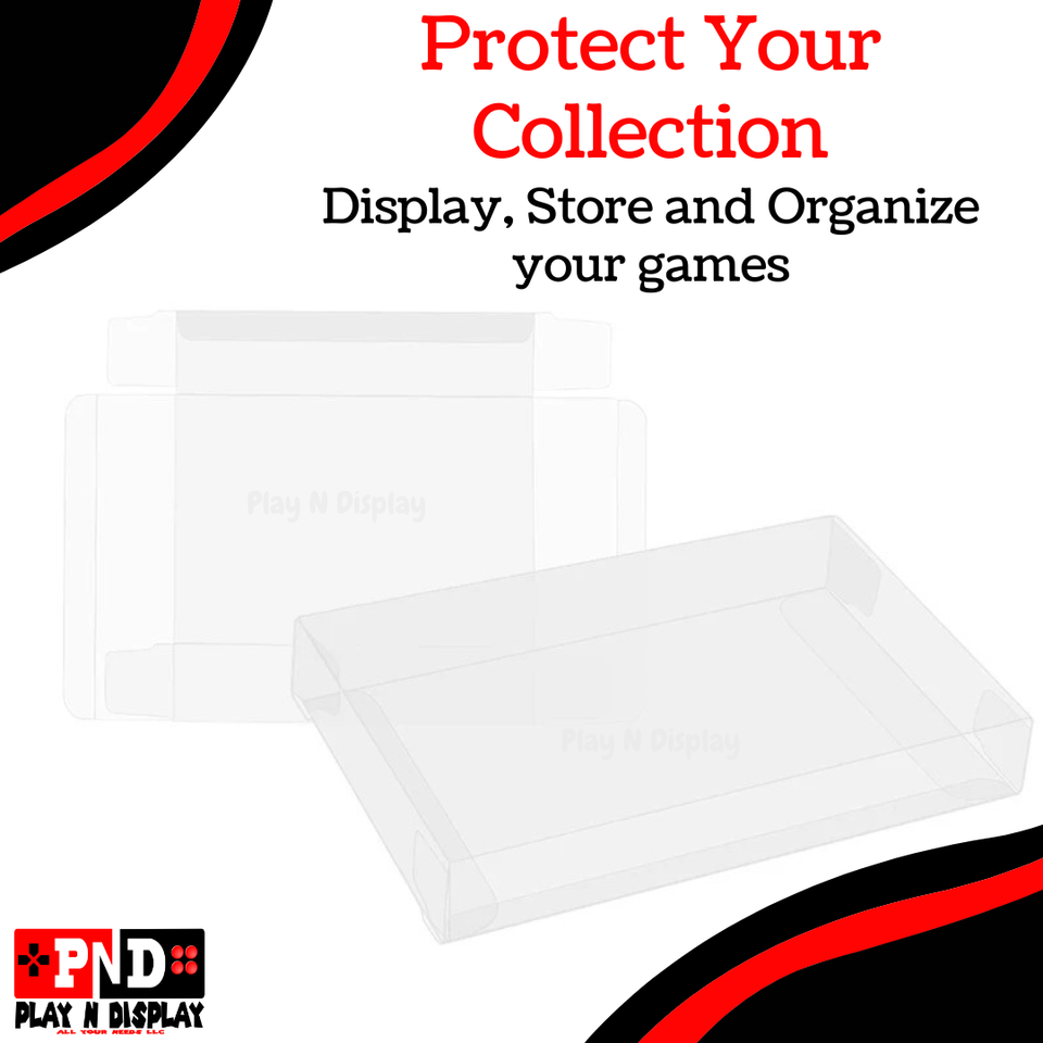 50 NINTENDO GAMECUBE WII / WII U GAME PROTECTIVE SLEEVE BOX PROTECTOR ...