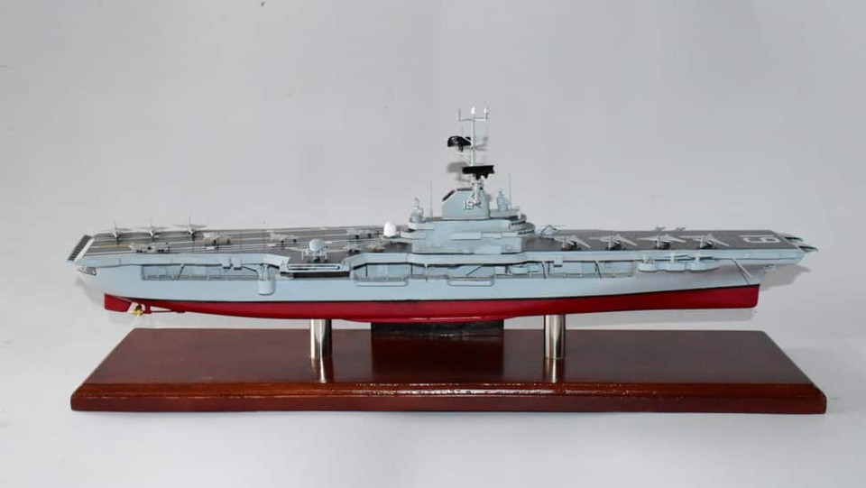 USS Hancock CVA-19 Aircraft Carrier Model,Navy,Scale Model,Mahogany ...