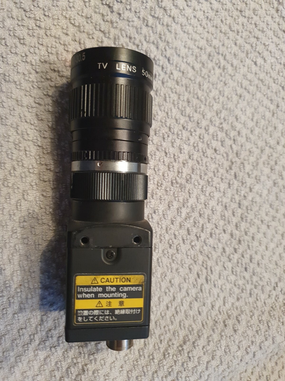 Keyence CV-020 CCD camera with BP660-30.5 Red band pass filter and 50mm ...