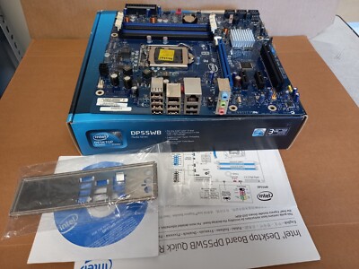 Intel DP55WB LGA 1156 4 DDR3 RAM slot, 1394 6 SATA mATX | eBay Australia