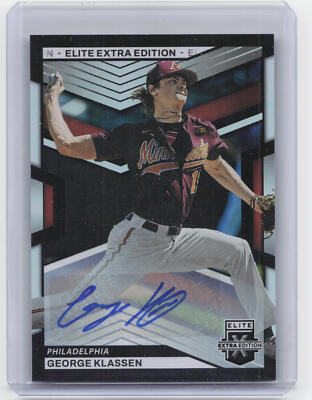 2023 Panini Elite Extra Edition #40 George Klassen Prospect Auto ...