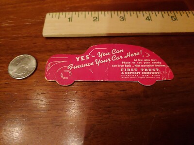 First Trust Bank Automobile Trade Card | eBay