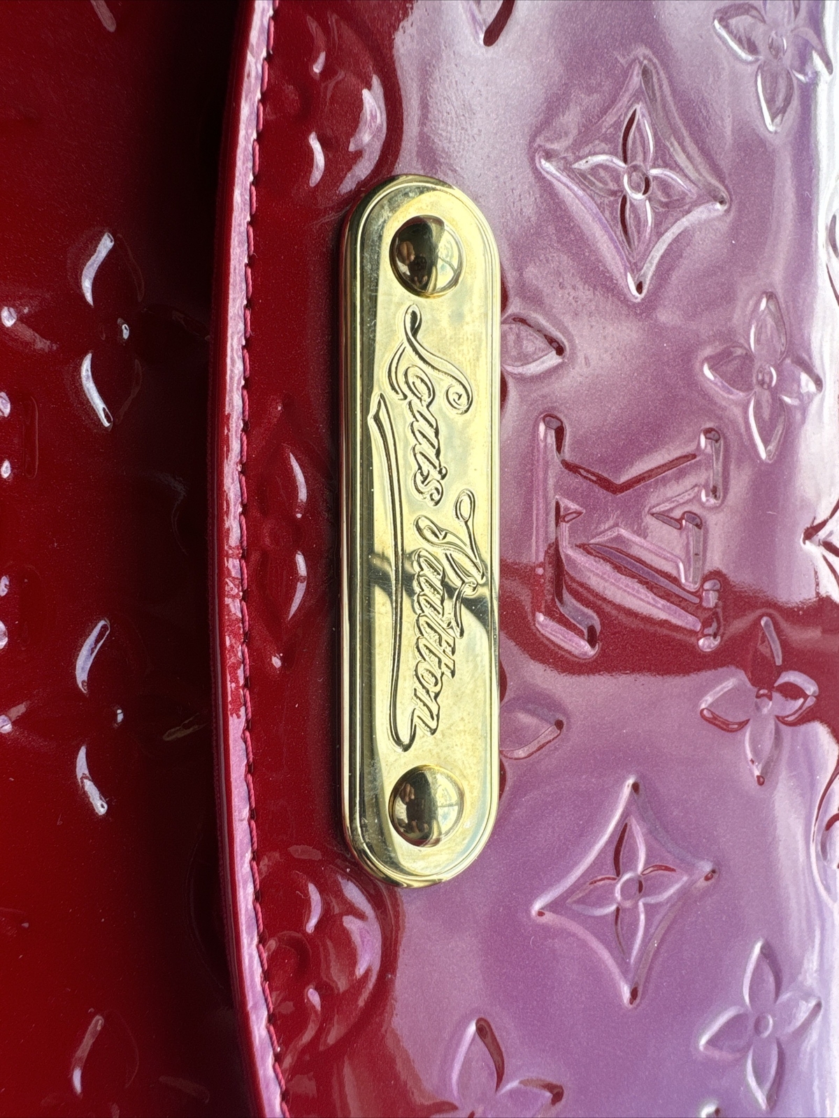 LOUIS VUITTON VERNIS RODEO DRIVE RED HANDBAG | eBay