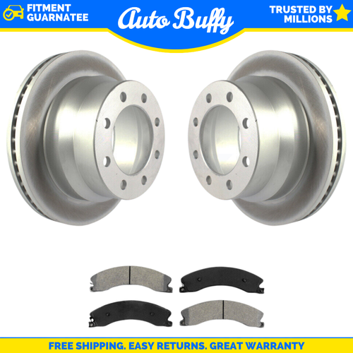Coat Brake Rotors Semi-Metallic Pad Rear Kit For Chevrolet Express 3500 ...