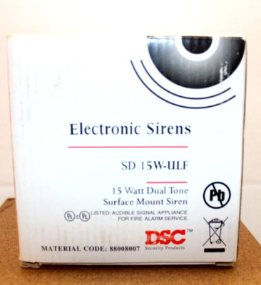 DSC Electronic Sirens SD 15W-ULF 15 Watt Dual Tone Siren | eBay