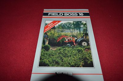White Field Boss 16 Tractor Dealer's Brochure DCPA | eBay