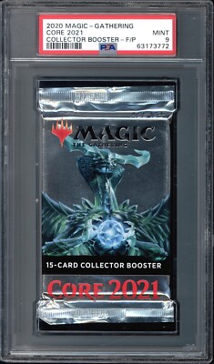 Core Set 2021 M21 Collector Pack Booster Pack Graded PSA 9 MTG Magic ...
