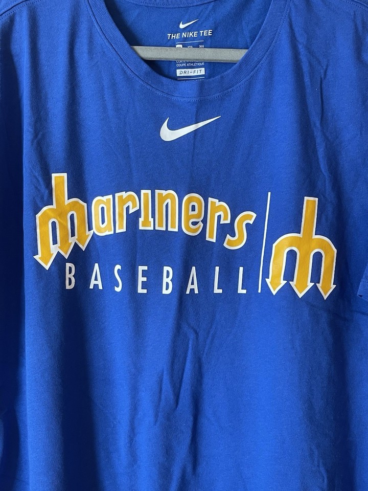 Men’s 3XL NWOT Seattle Mariners Nike Team Logo Practice Short Sleeve ...