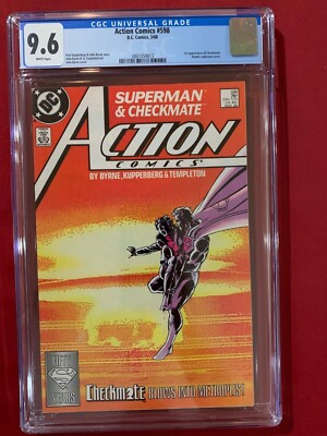 Action Comics #598 CGC 9.6 Key! 1st Team Checkmate DCU 1987 Superman DC ...