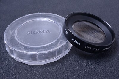 SIGMA MACRO CLOSE-UP 52MM LIFE-SIZE FILTER GENUINE LENS SCREW W/ KEEPER ...