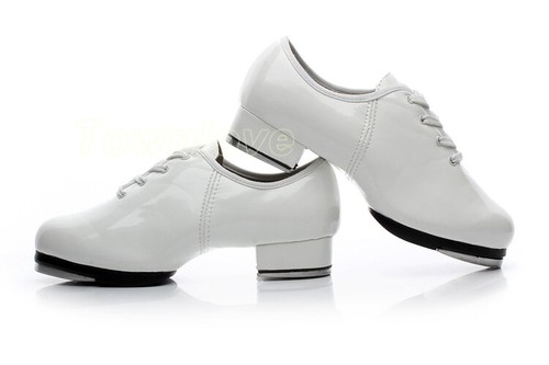 Unisex Tap Dance Shoes Women Men Jazz Step Dance Shoes Lace Up Clogging ...