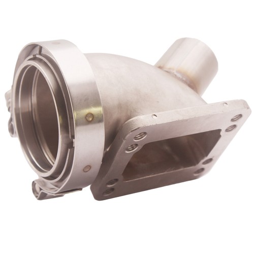 For T3 T4 Turbo 2.5" V band 90 Deg Cast Elbow Adapter Flange Clamp Cast ...