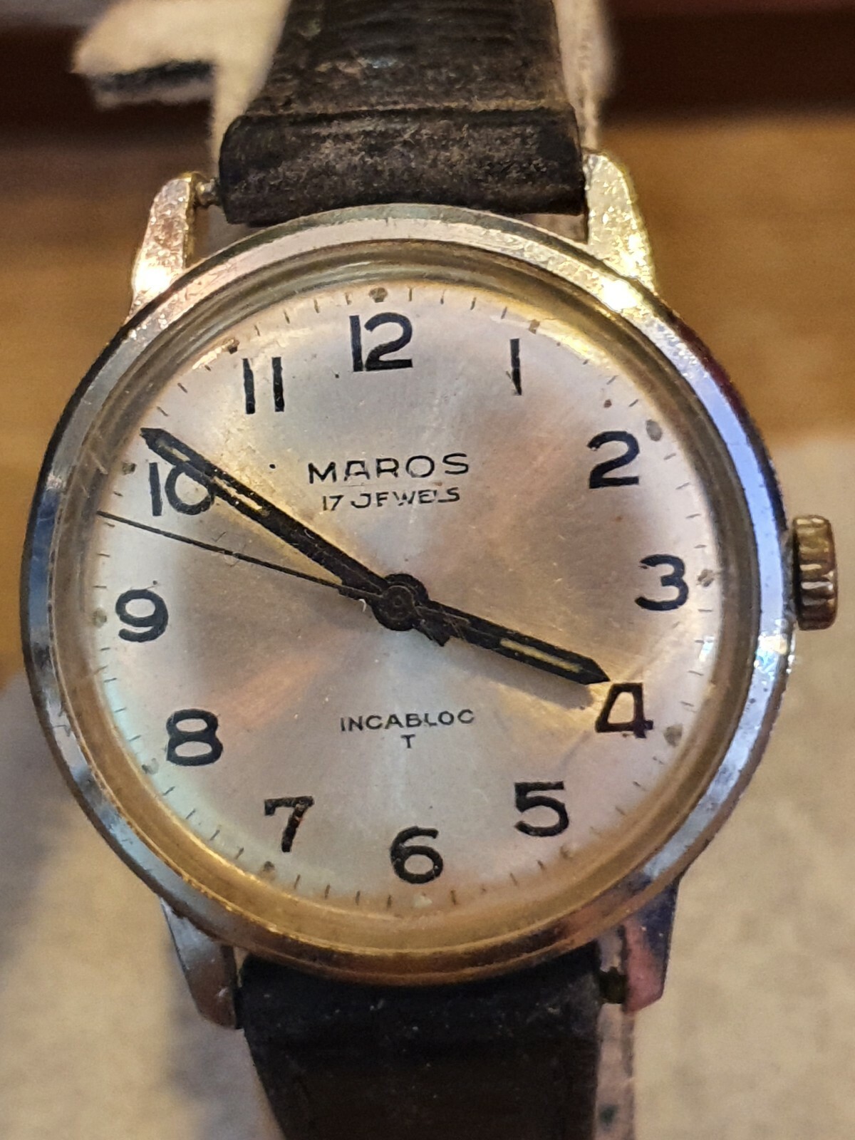 Vintage Maros 726 17 jewel mechanical wrist watch analog incabloc ...