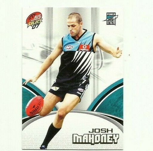2007 AFL select SUPREME PORT ADELAIDE JOSH MAHONEY CARD # 130 | eBay