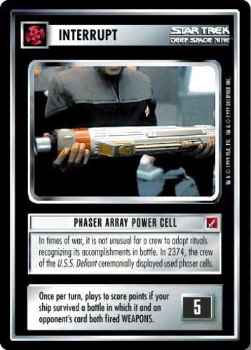 Star Trek: Phaser Array Power Cell [Ungraded] Blaze of Glory STCCG ...