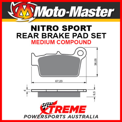 Moto-Master TM Racing EN 250F 2005-2016 Nitro Sport Sintered Medium ...