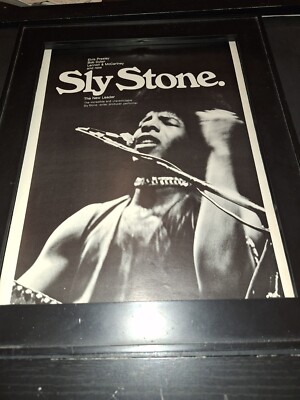 Sly Stone Rare Original Promo Poster Ad Framed! | eBay