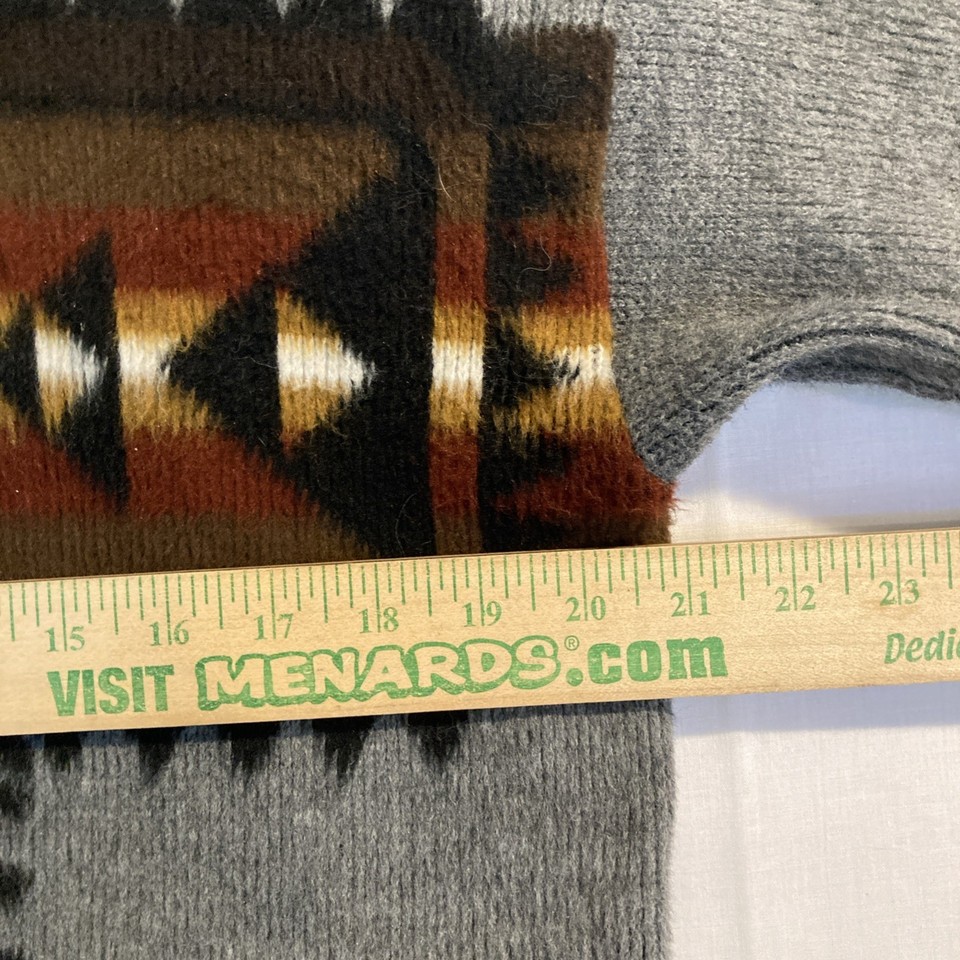 Earth Ragz Men’s S Full Zip Hoodie Sweater Southwest Aztec Thick Wool ...