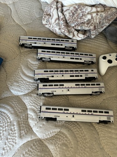 Ho scale Amtrak Superliner Model Train Passenger Cars Set + 2 dummy p42 ...