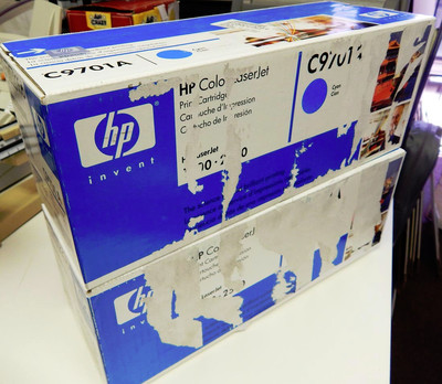 HP C9701A Cyan NEW GENUINE Toner Cartridge SEALED 1500 2500tn 1500L ...