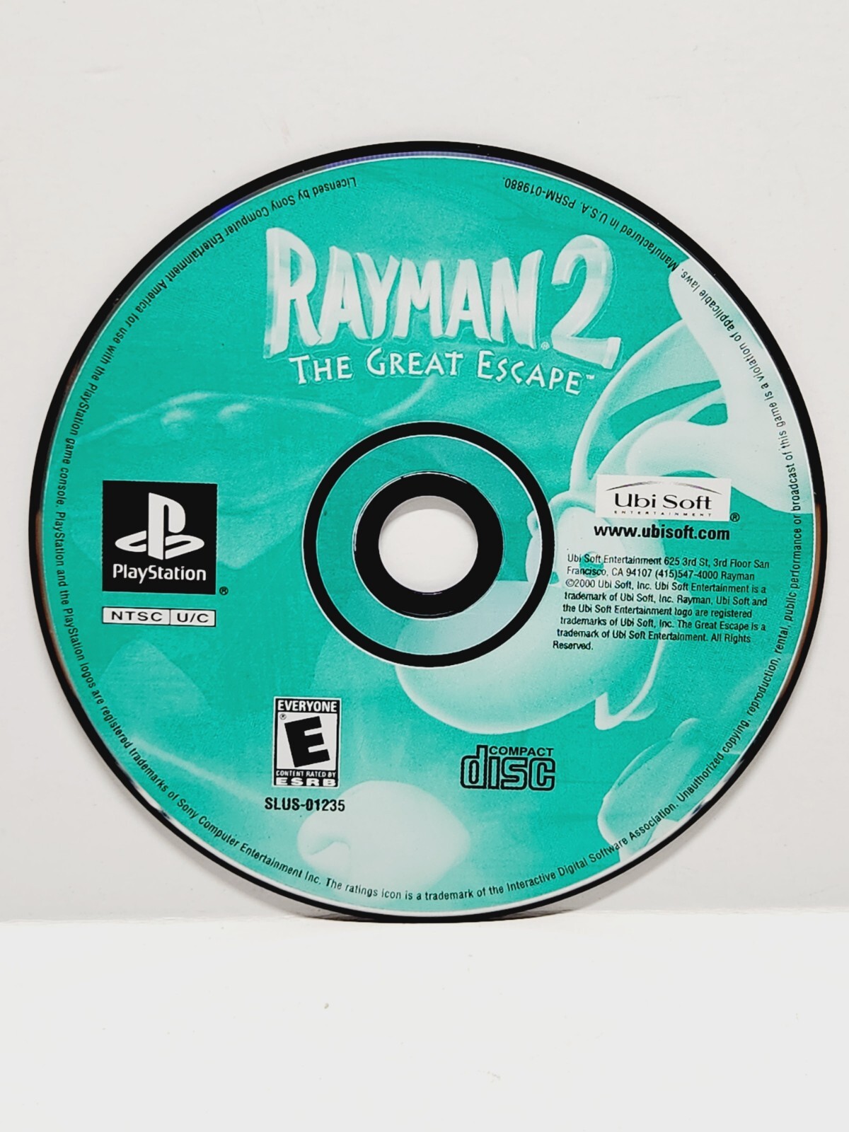 RAYMAN 2 THE GREAT ESCAPE Sony PlayStation 1 PS1 Disc Only Tested ...